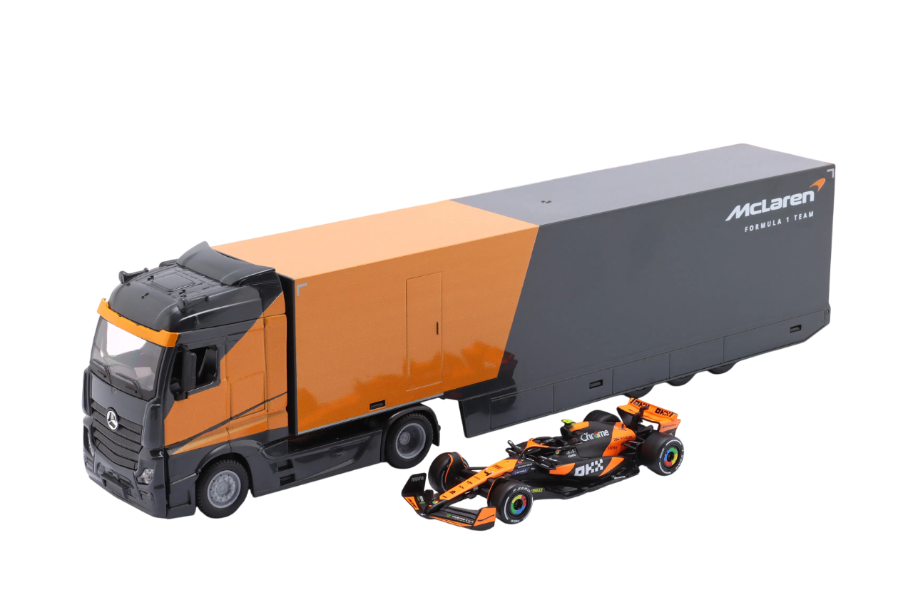 BU18-38401 1/43 MERCEDES BENZ ACTROS 2 GIGASPACE TRUCK CAR TRANSPO...