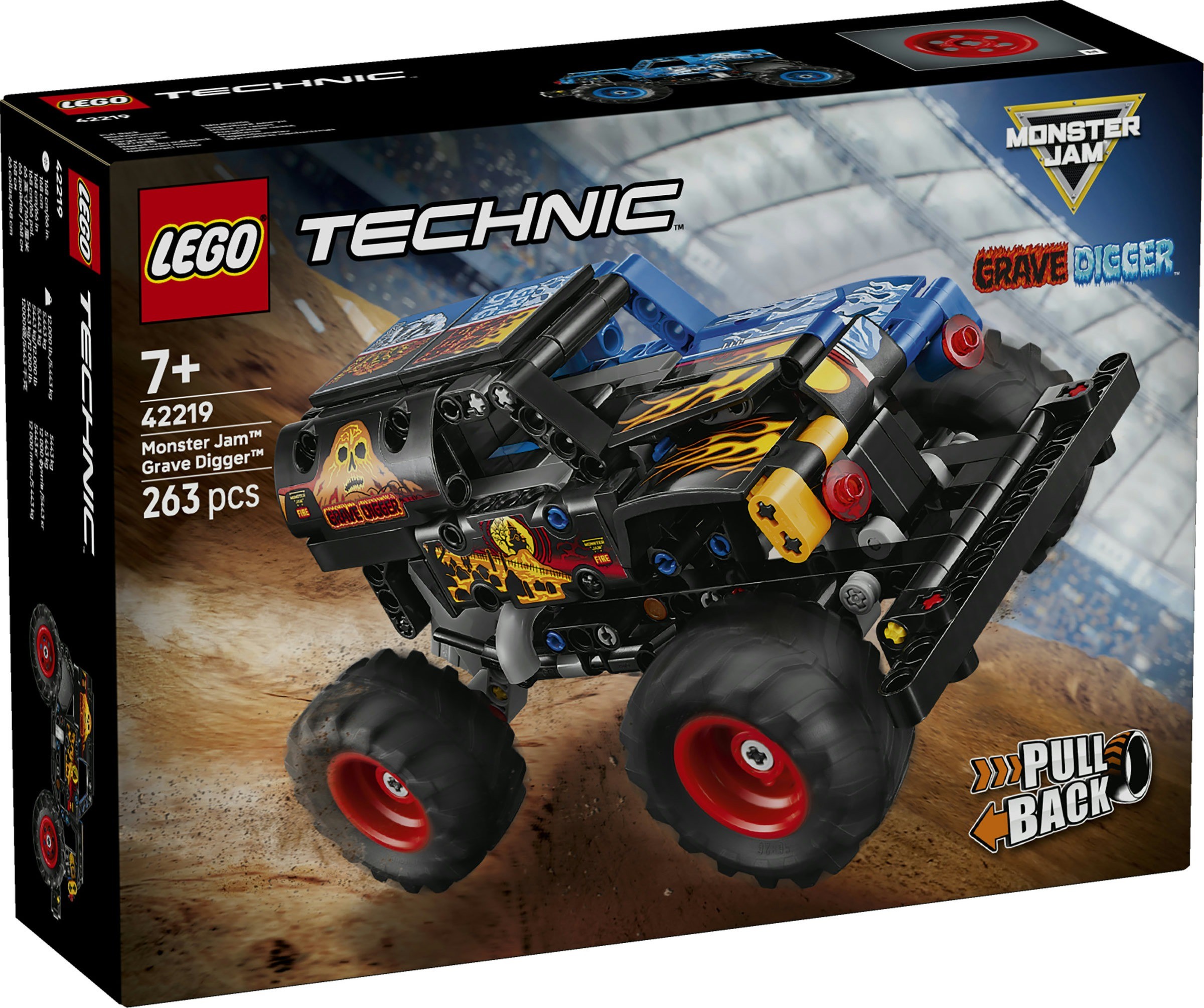LEGO TECHNIC 42219 Monster Jam Grave Digger Fuoco e Ghiaccio 29,99 ...